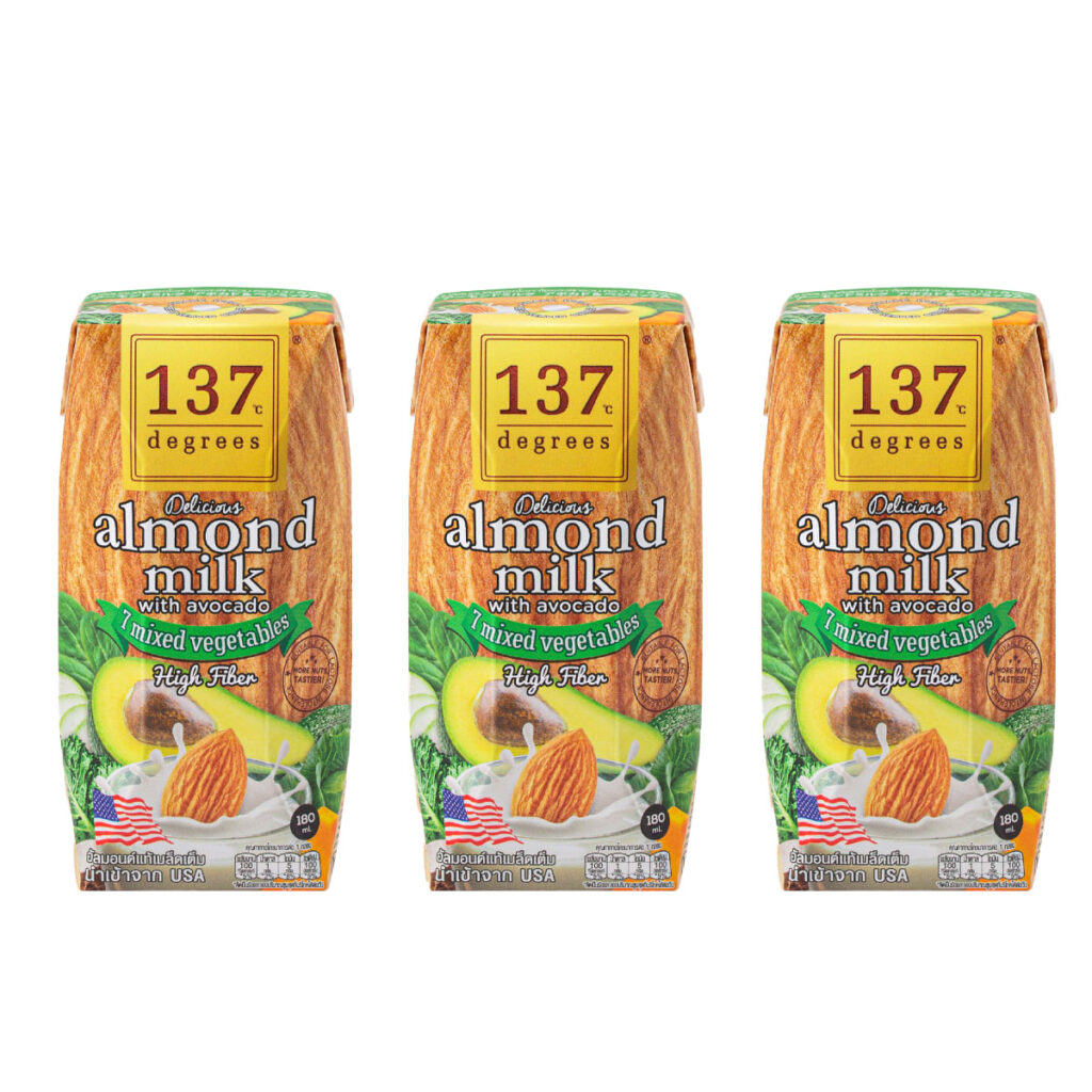 137 degrees in Malaysia | 100% Non-GMO Almond Milk