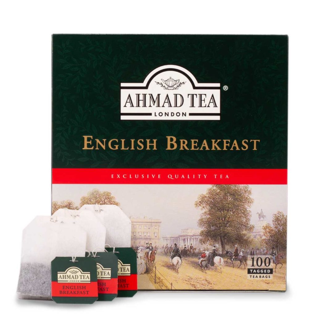 Ahmad Tea English Breakfast Tea (100 Teabags - Tagged)