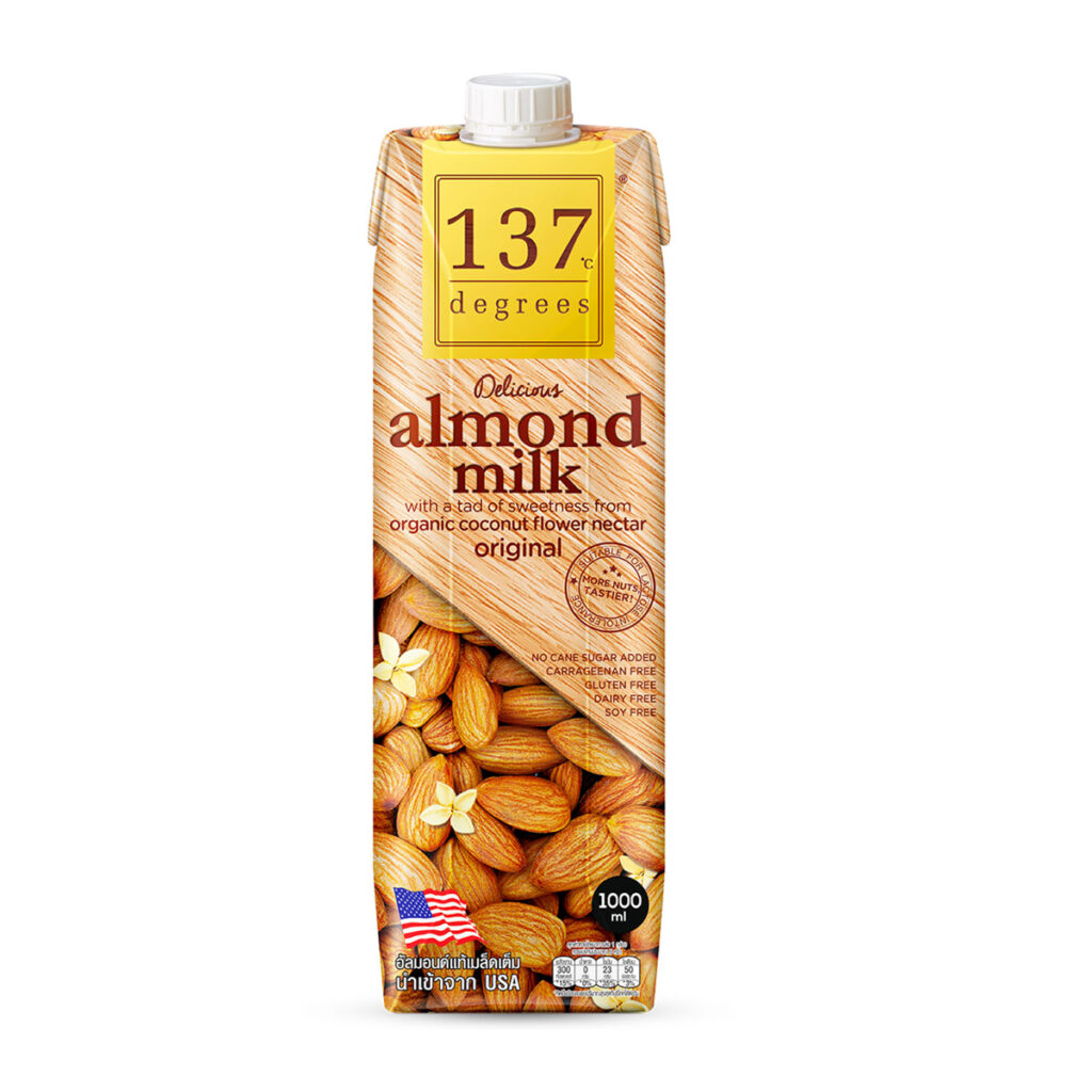 137 degrees in Malaysia | 100% Non-GMO Almond Milk