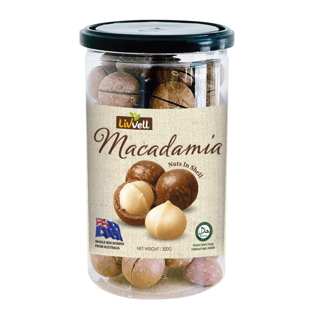 Livvell Macadamia Nuts in Shell (300g)