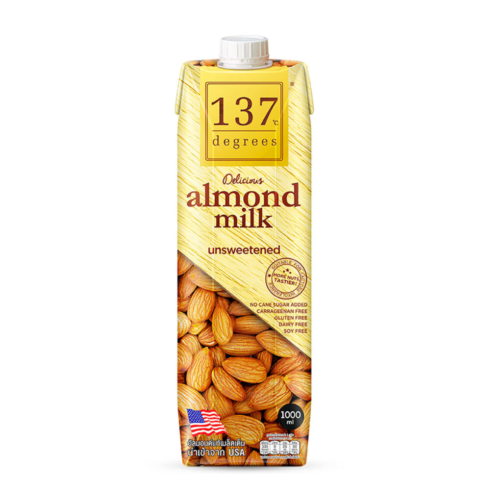 137 degrees in Malaysia | 100% Non-GMO Almond Milk