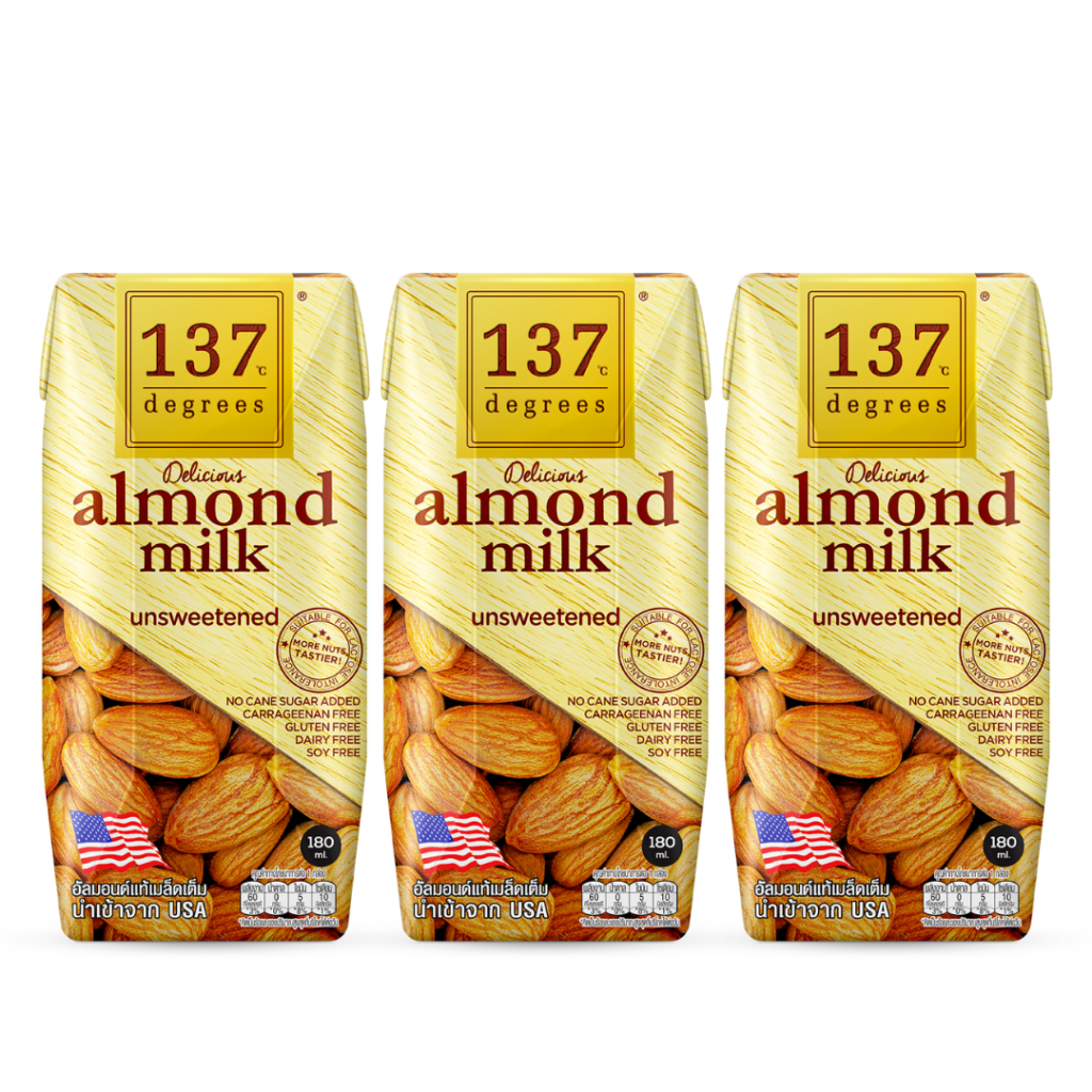 137 degrees in Malaysia | 100% Non-GMO Almond Milk